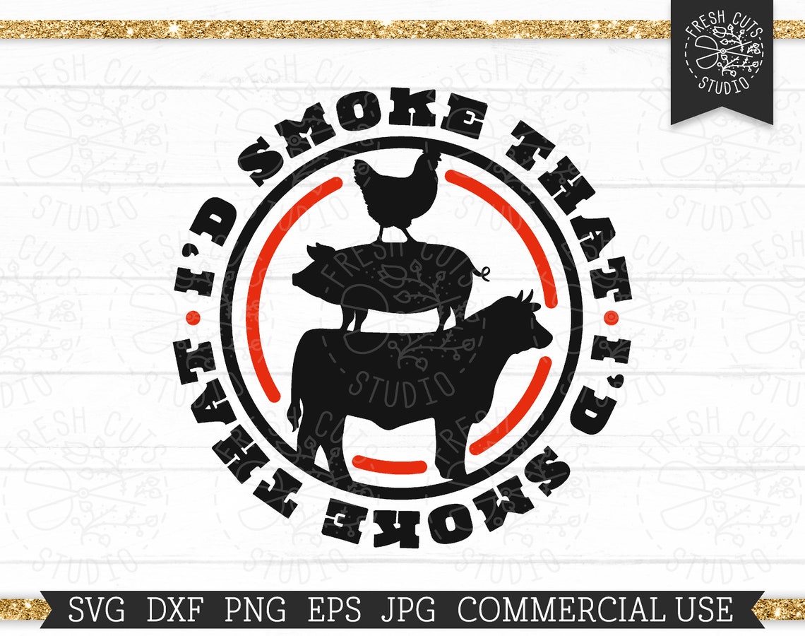 Funny Smoked Meat BBQ SVG Saying Cow Beef Chicken Pork Cut - Etsy