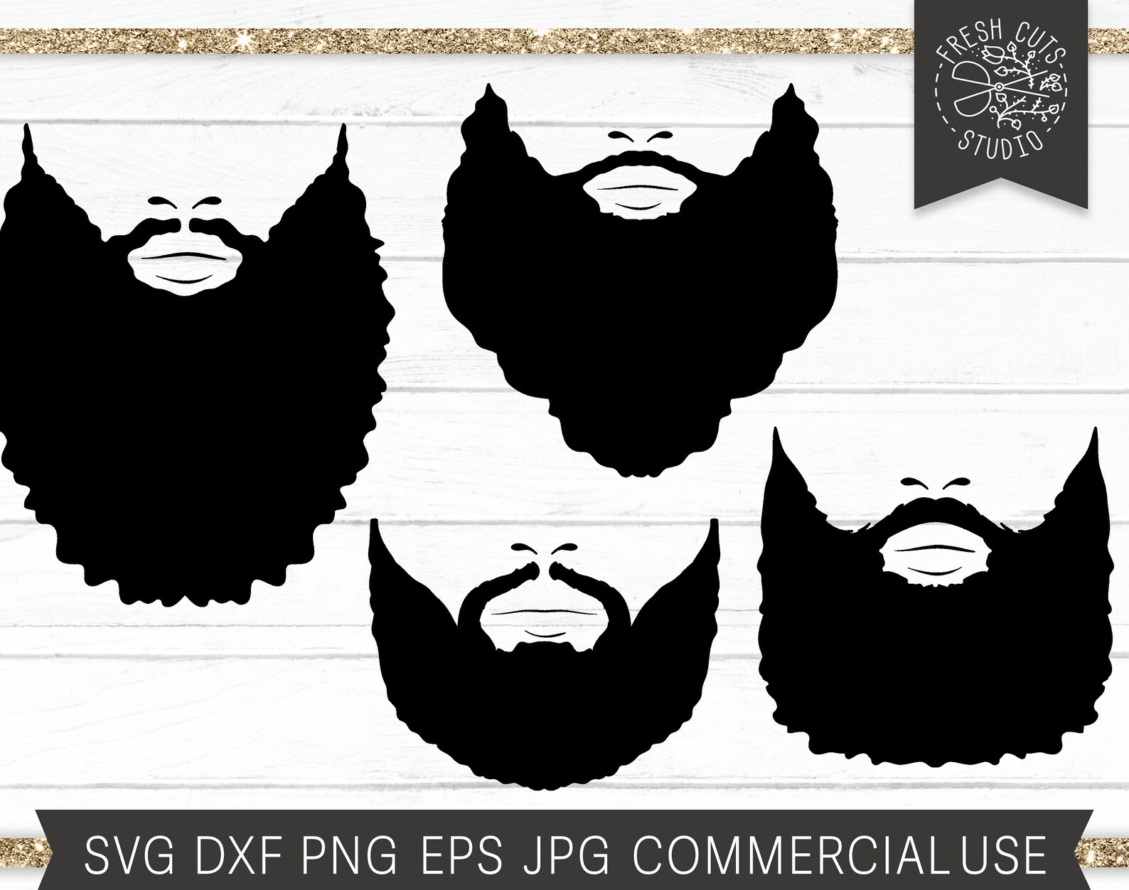 Beard SVG, Afro Bearded Man SVG Cut File for Cricut, Black Man SVG ...