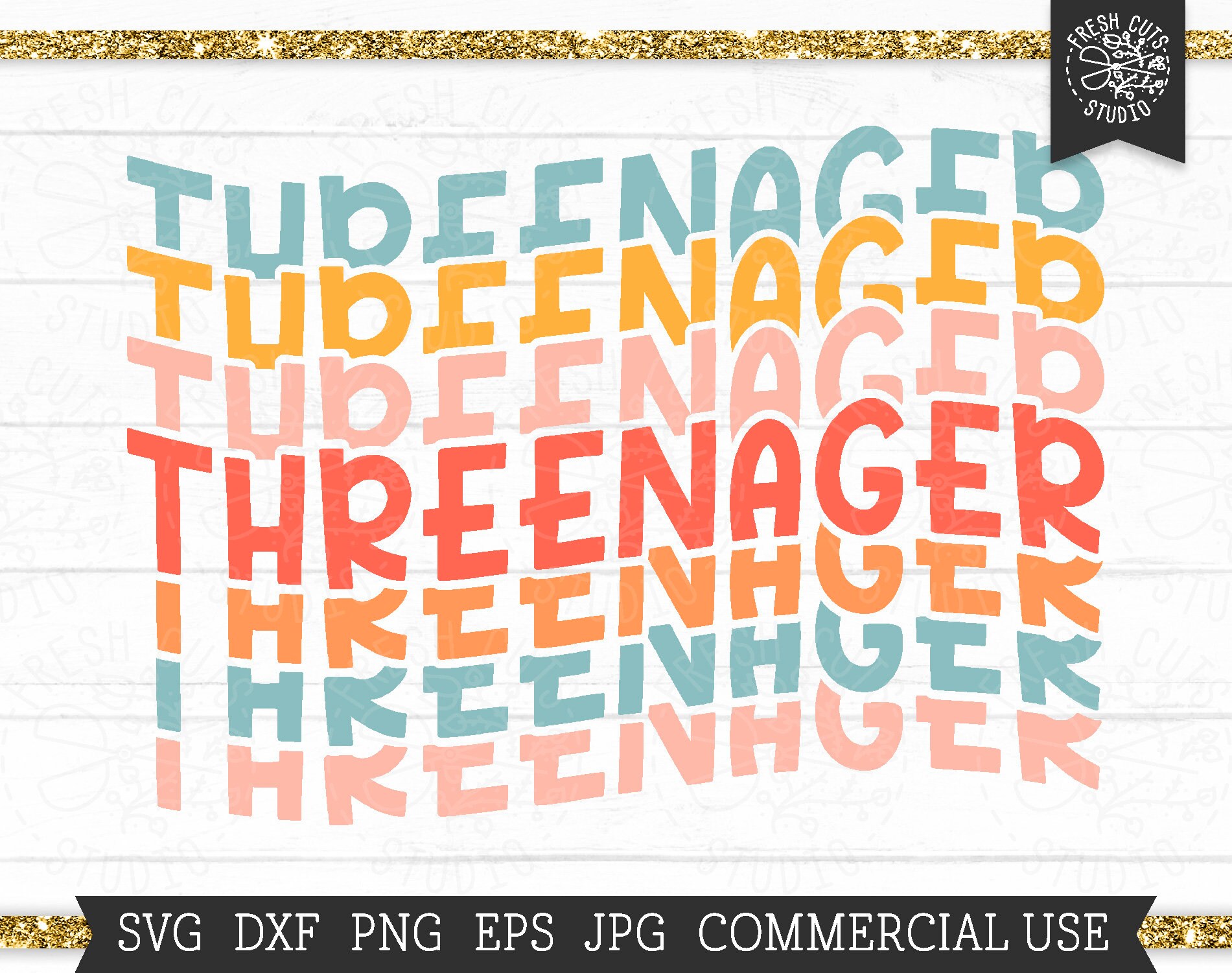Threenager SVG Cut File Cute Three Year Old SVG 3 Svg - Etsy