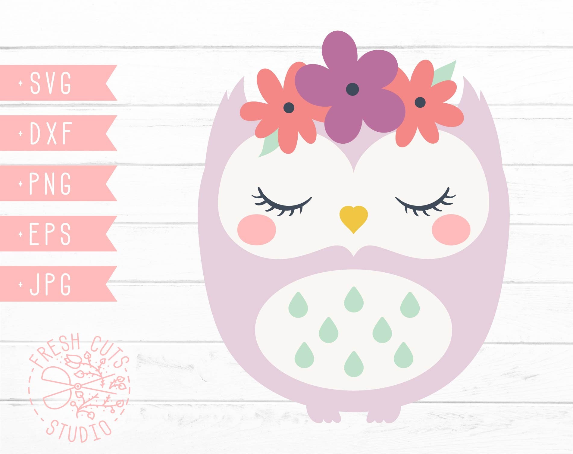 Baby Owl SVG Design Woodland Instant Download Owl Cut Cutting | Etsy