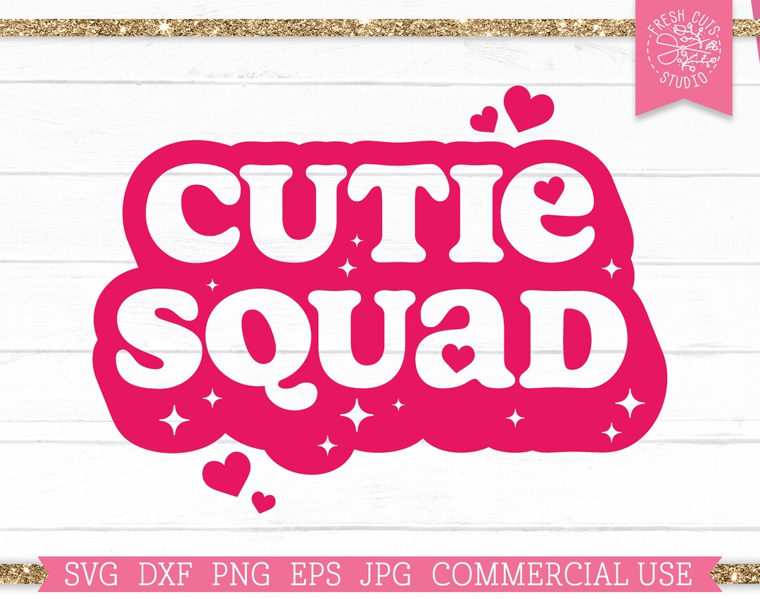 Cute Valentine SVG for Baby Girl, Retro Lettering Valentine's Day Svg ...