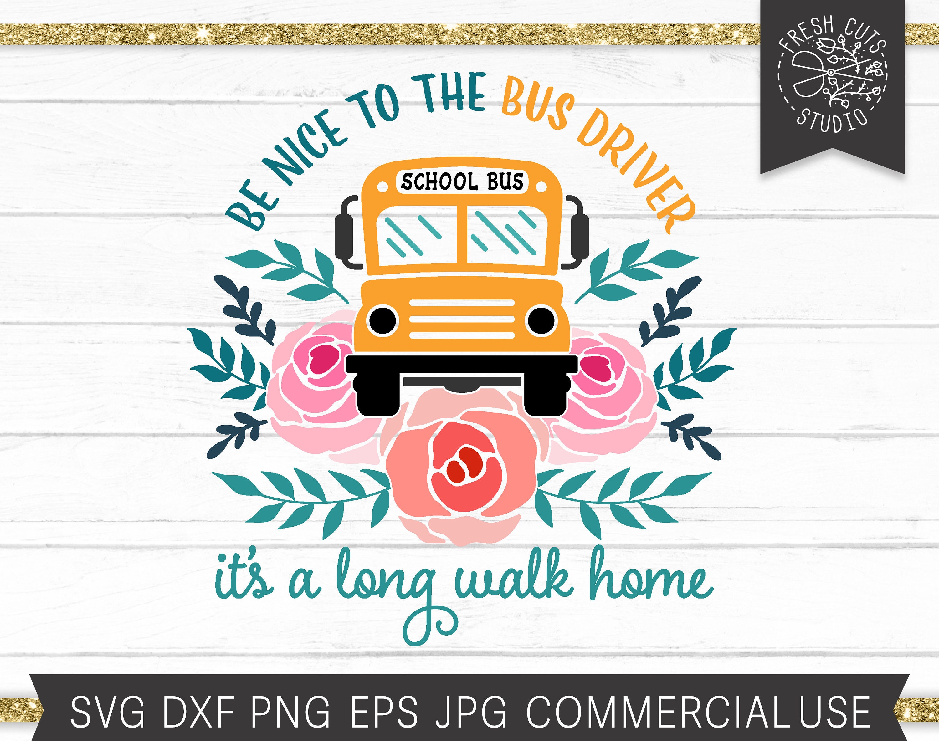 Bus Driver SVG Be Nice to the Bus Driver It's a Long Walk - Etsy Hong Kong