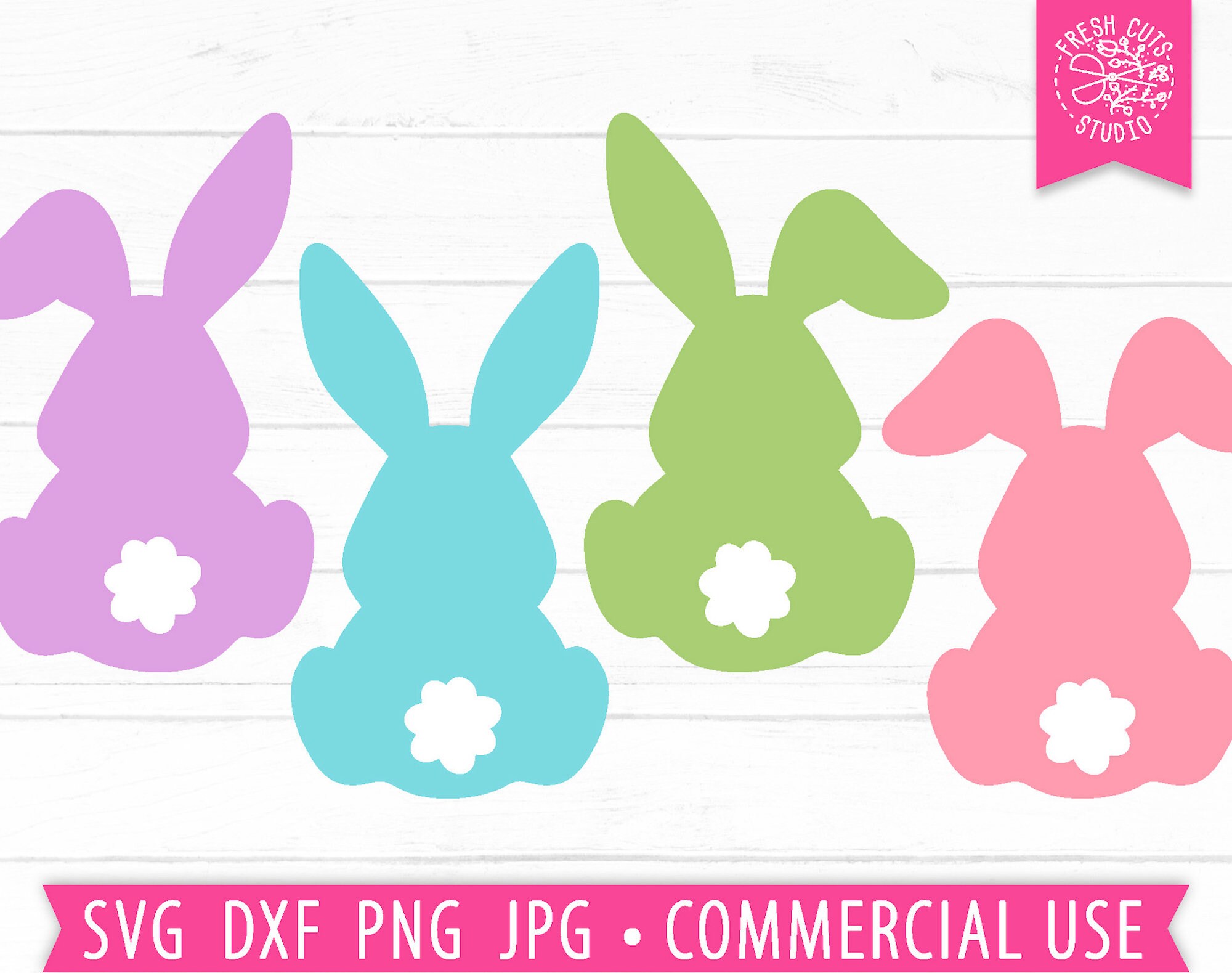 Easter Bunny SVG Cut File Bunny Butt Svg Rabbit Svg Spring - Etsy