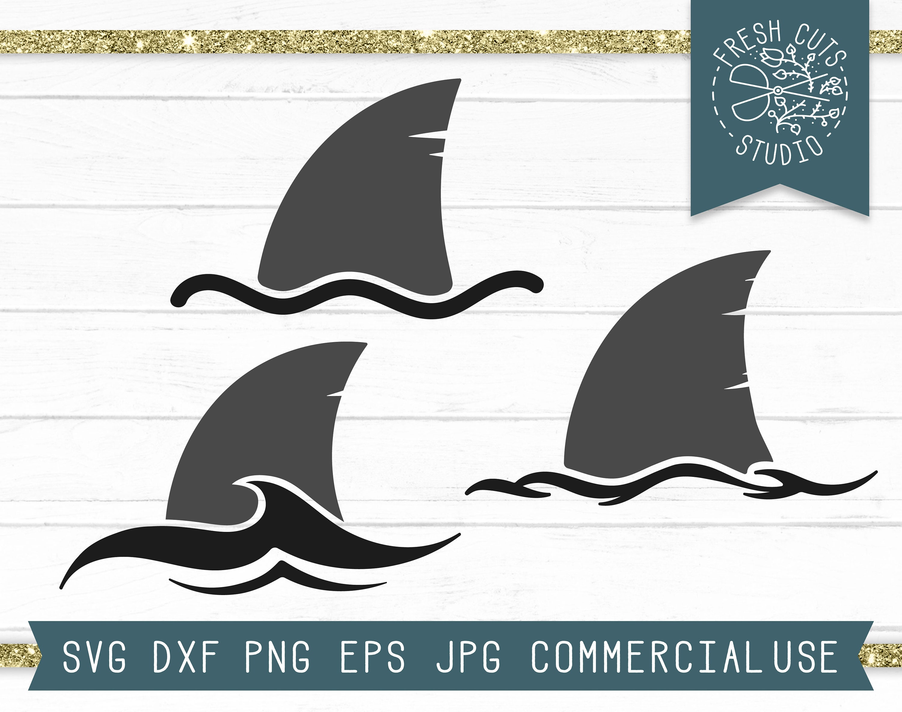 Shark Fin SVG Instant Download Shark Fin Cut File for Cricut | Etsy