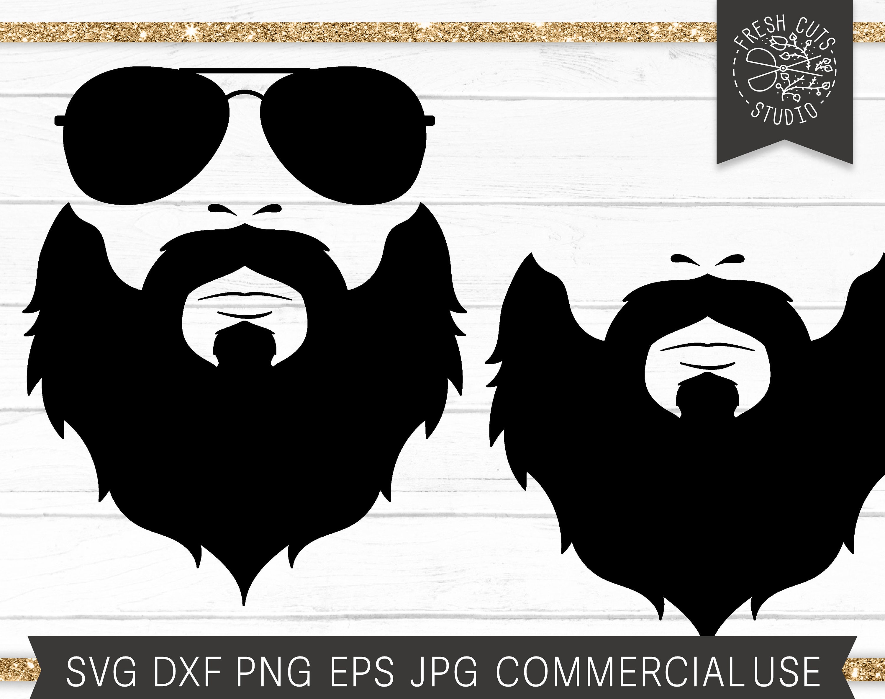 Beard SVG Bearded Man SVG Cut File for Cricut Aviator | Etsy