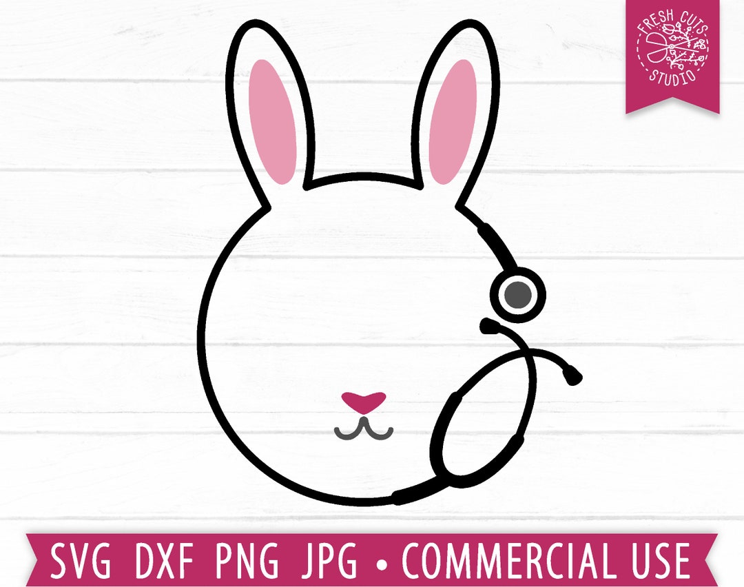 Easter Stethoscope SVG Cut File Cricut, Easter Nurse Svg, Easter Bunny ...