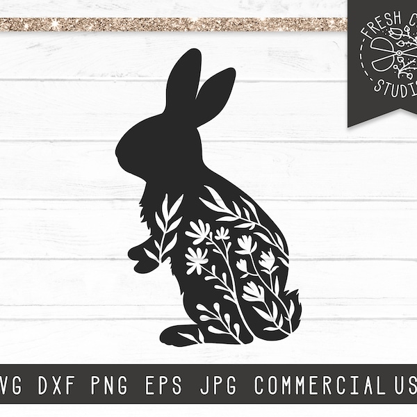 Rabbit Svg - Etsy