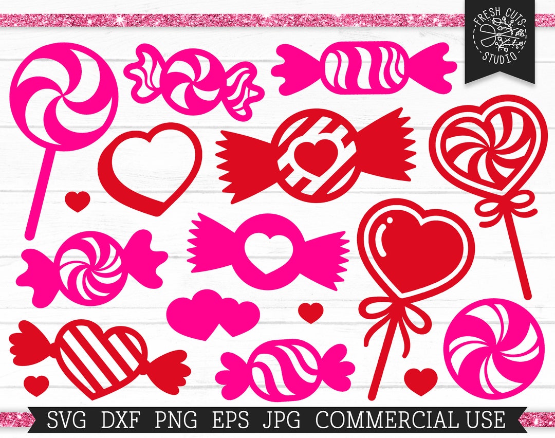Valentine Candy SVG Cut File for Cricut, Valentine's Day SVG Bundle ...