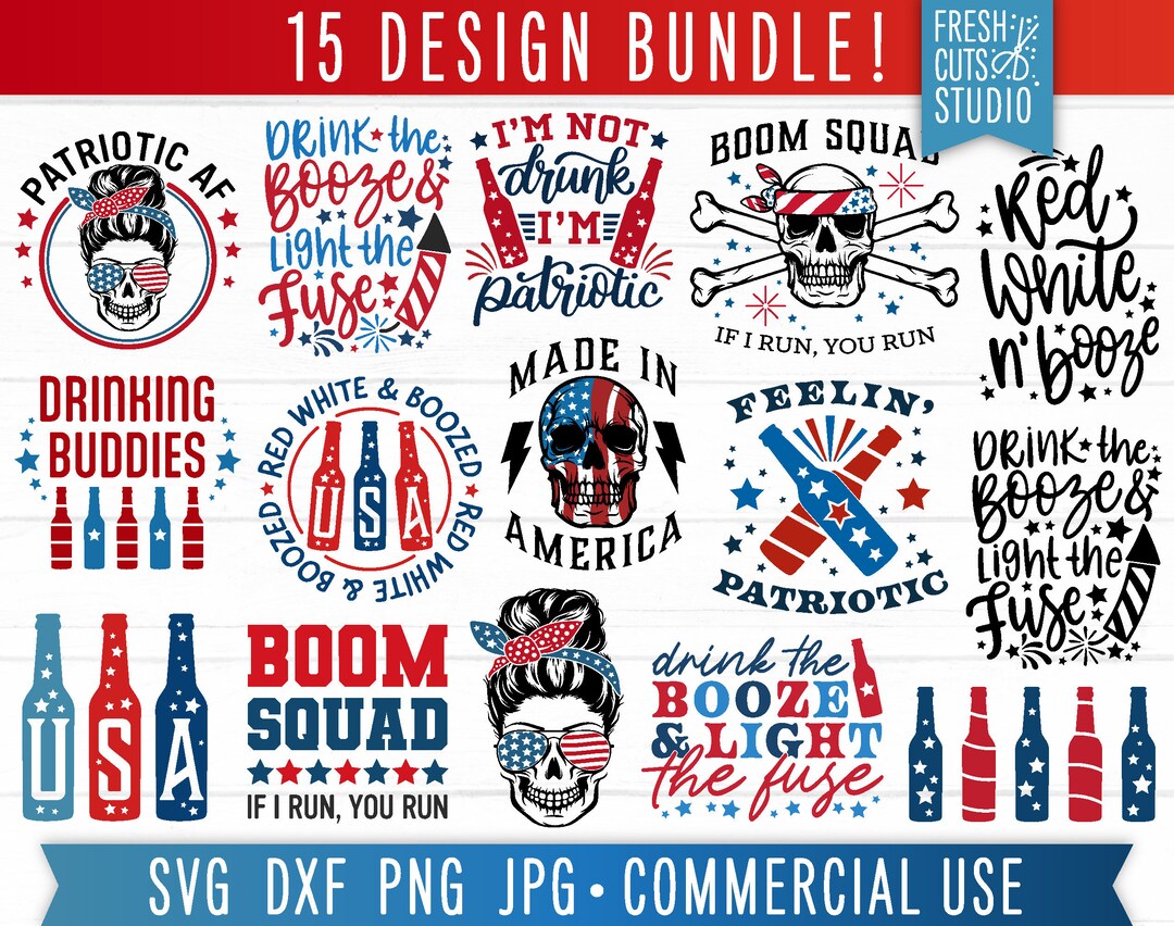 4th of July SVG Bundle, July 4th Bundle, Independence Day, USA, America ...