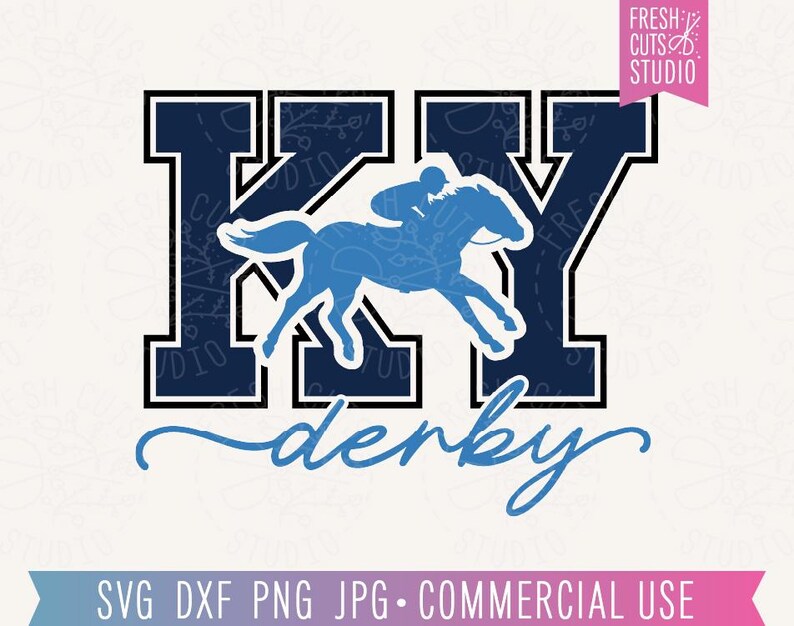 Kentucky Horse Derby SVG, Jockey Horse Race SVG, Kentucky Cut File, Dxf ...