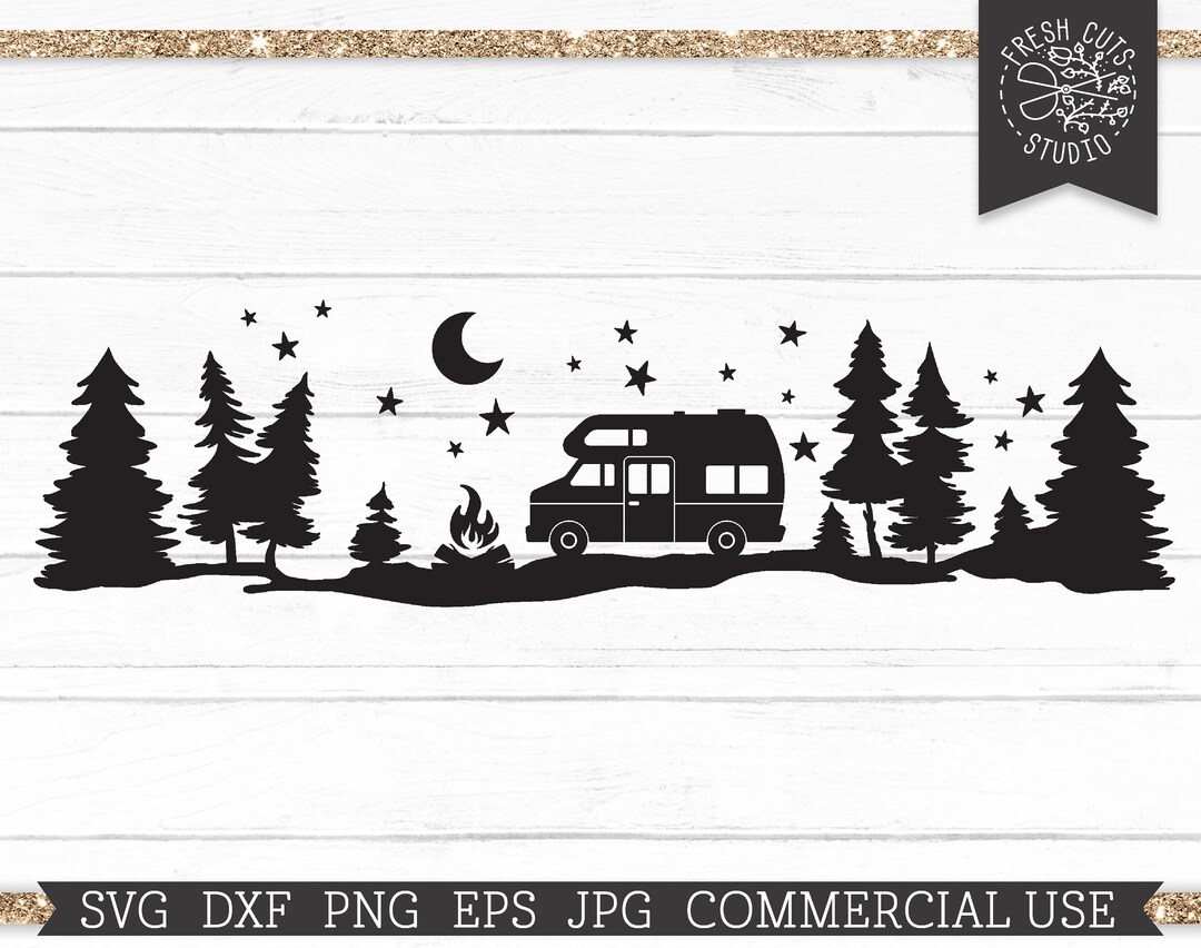Camper SVG, Motorhome Cut File for Cricut, RV Svg, Camping Camper Van ...