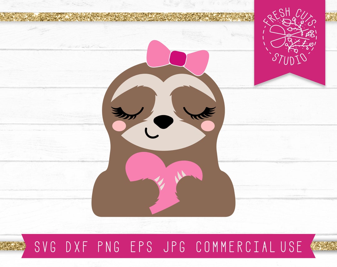 Sloth SVG Cut File for Cricut, Sloth Face Svg, Sloth Cut File for ...