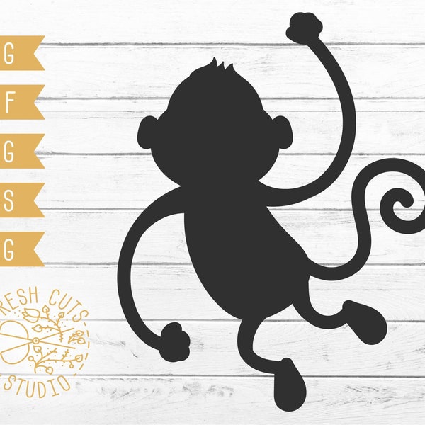Monkey Svg - Etsy