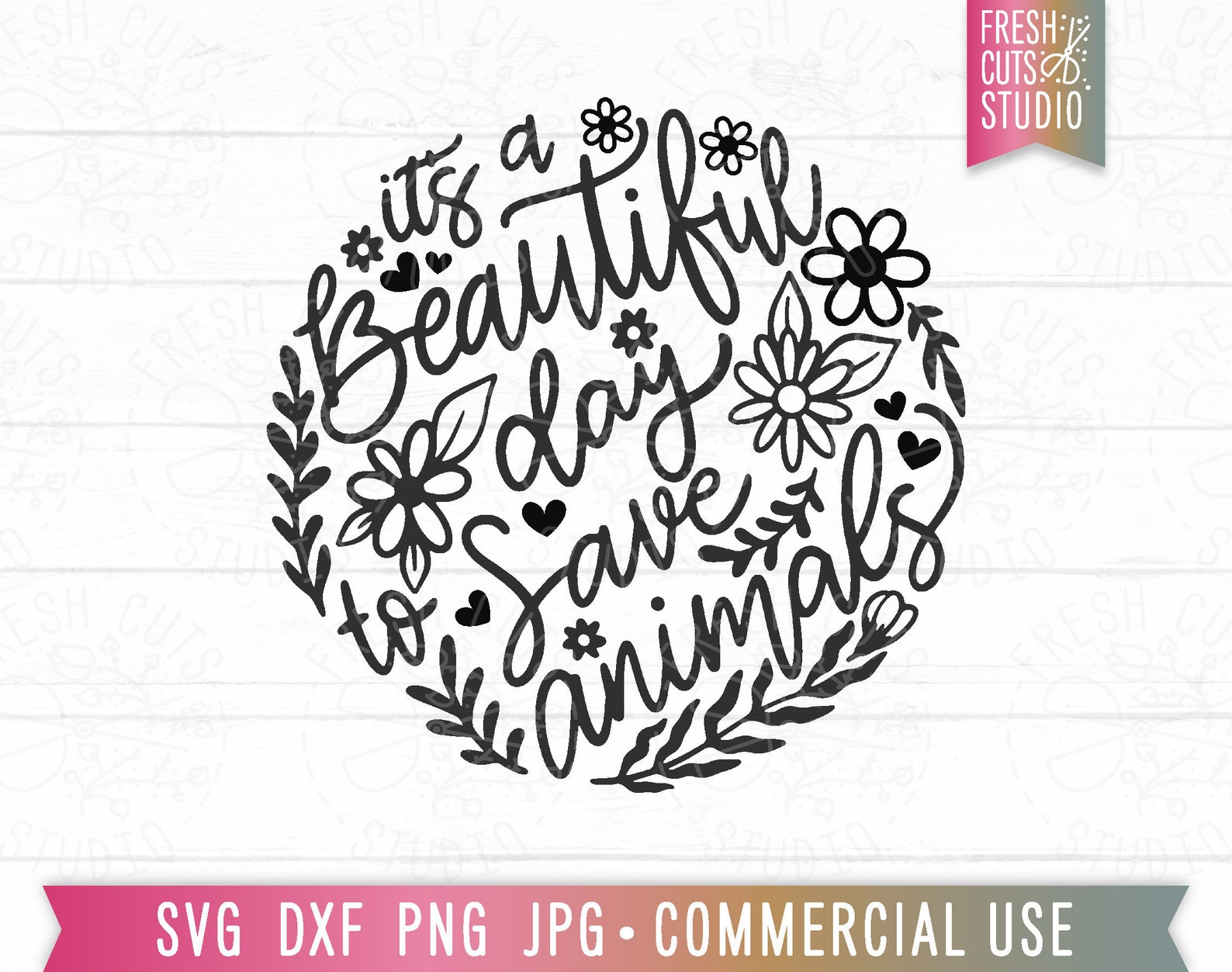 Its a Beautiful Day to Save Animals SVG Cut File, Dog Lover Svg, Adopt ...