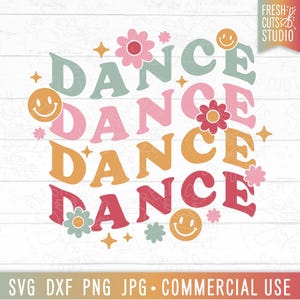 Dance SVG Cut File, Retro Dance PNG for Sublimation, Dancer Sublimation ...