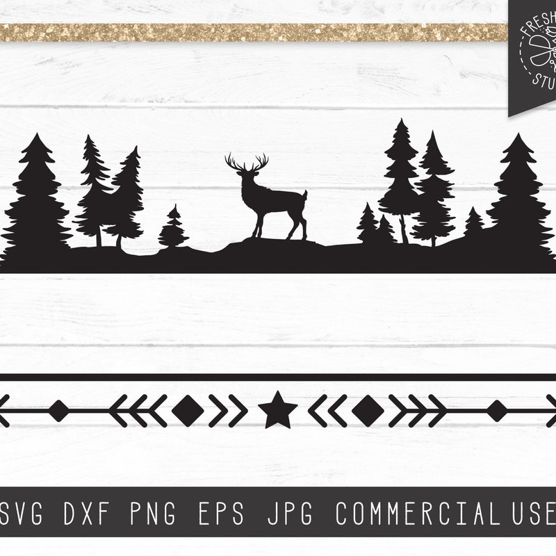 Deer Monogram Svg - Etsy