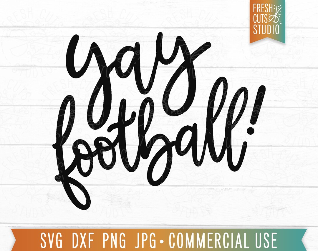 Yay Football SVG, Cute Football Svg Png, Fall Shirt Designs, Football ...