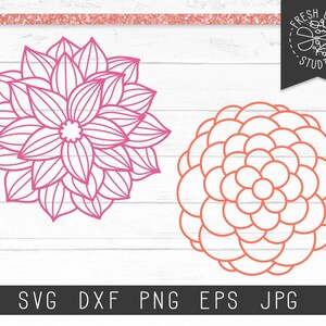 Dahlia Flower SVG Cut File Instant Download Digital Design for | Etsy