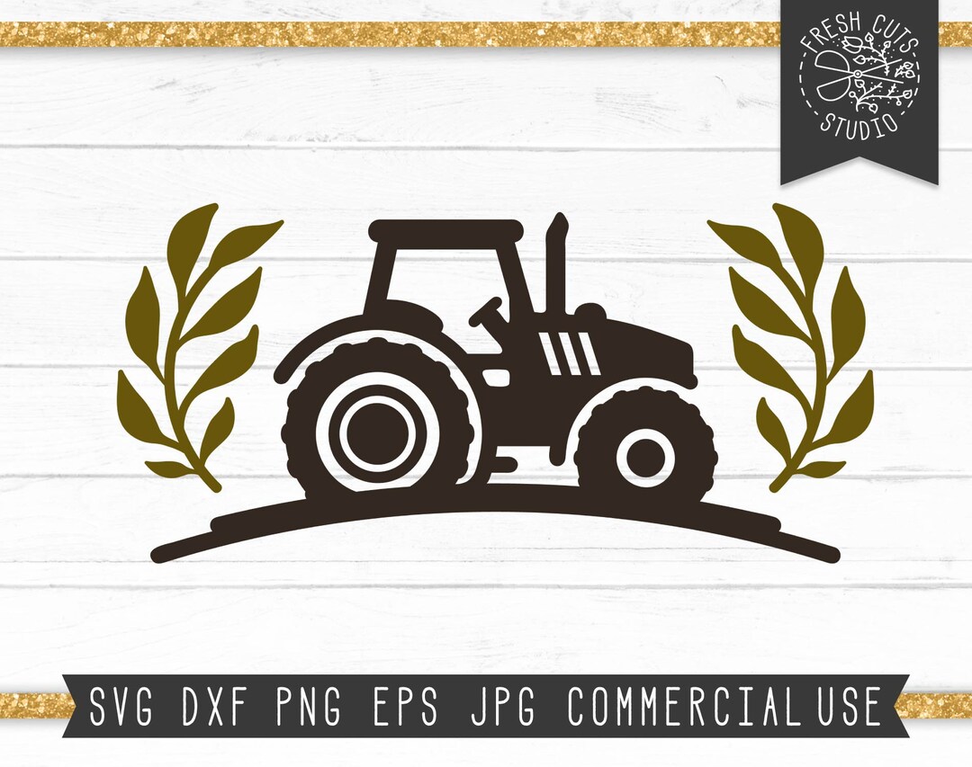 Tractor SVG Cut File Design for Cricut Silhouette, Vintage Farm Tractor ...