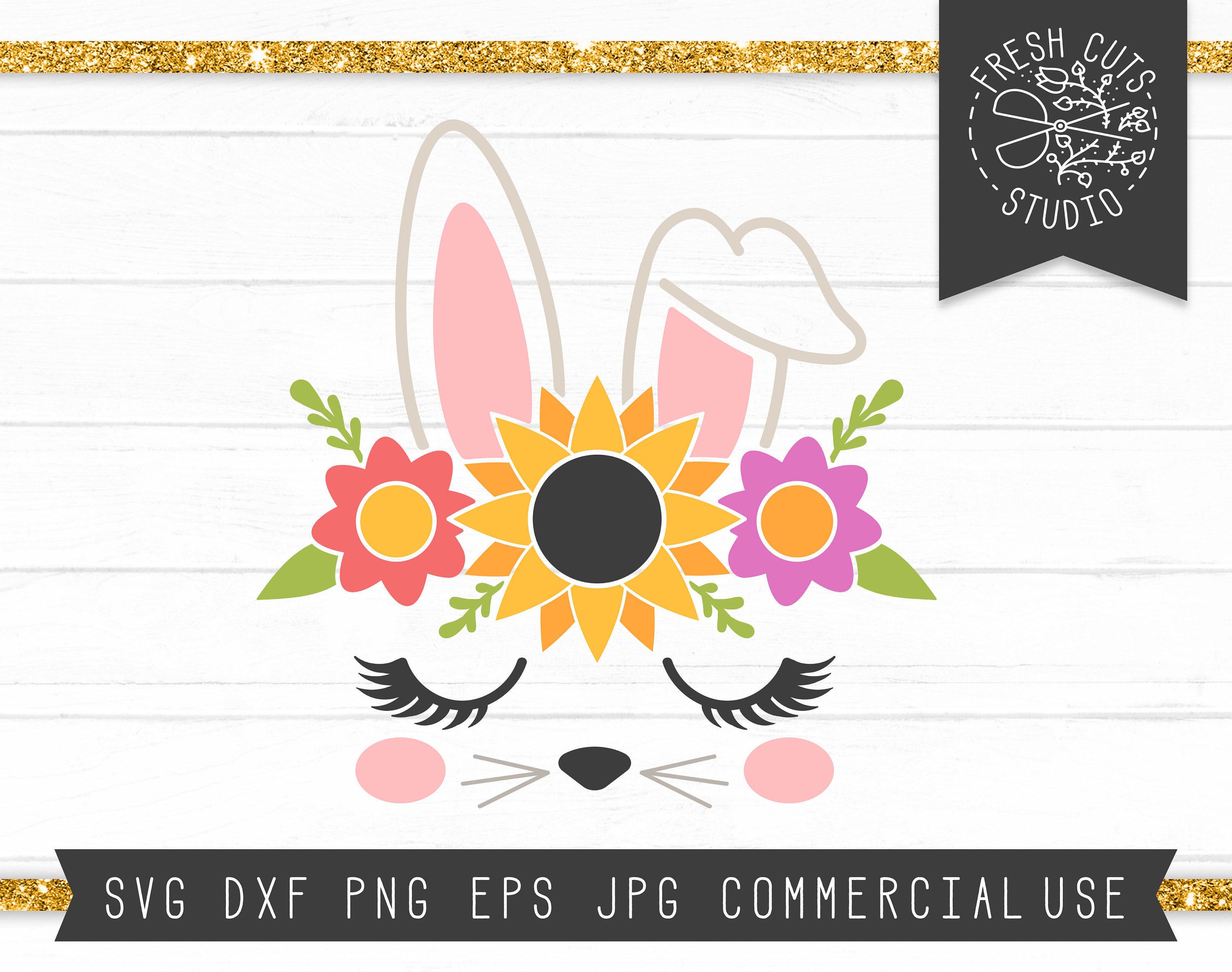 Rabbit SVG Cut File Instant Download Rabbit Face SVG | Etsy