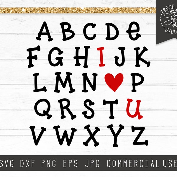 Alphabet I Love You - Etsy