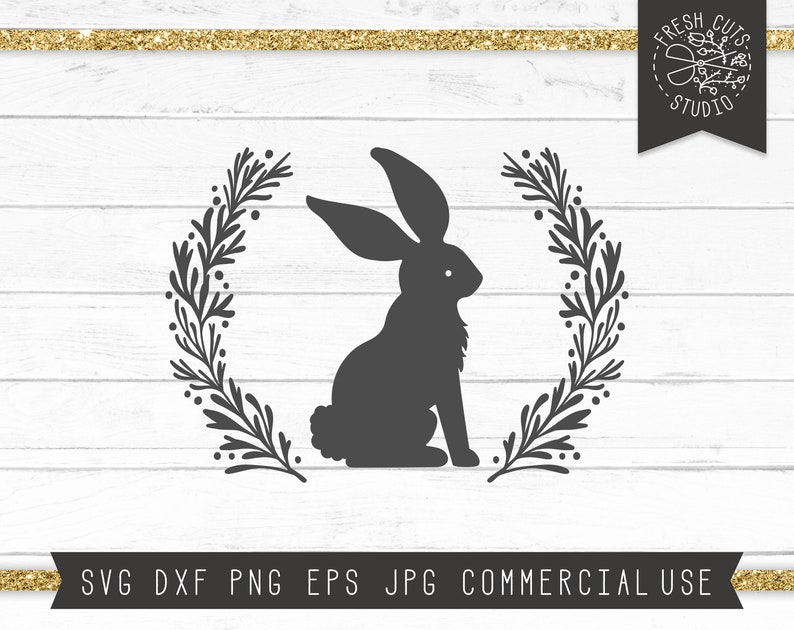 Rabbit SVG Cut File for Cricut Rustic Easter Svg Farmhouse - Etsy