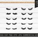 Eyelashes Svg Cut Files for Cricut, Silhouette, Instant Download, Lash ...