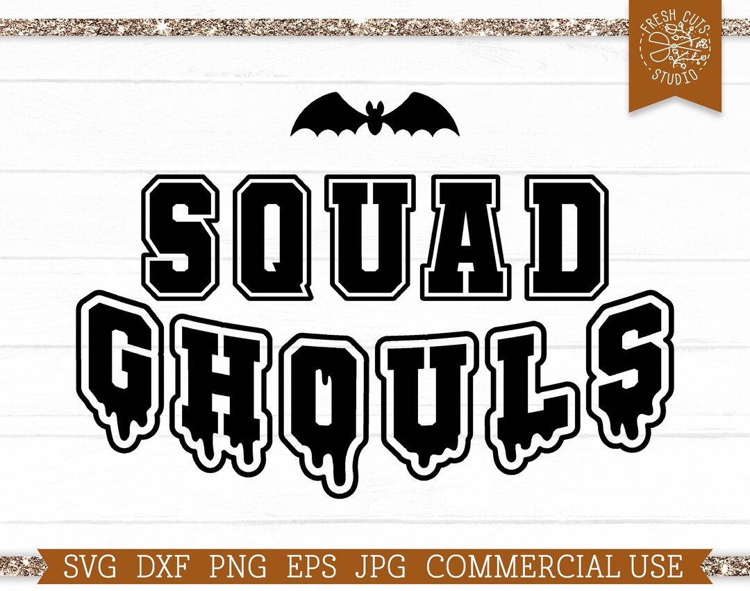 Squad Ghouls SVG Funny Halloween SVG Shirt Designs Fall Svgs - Etsy