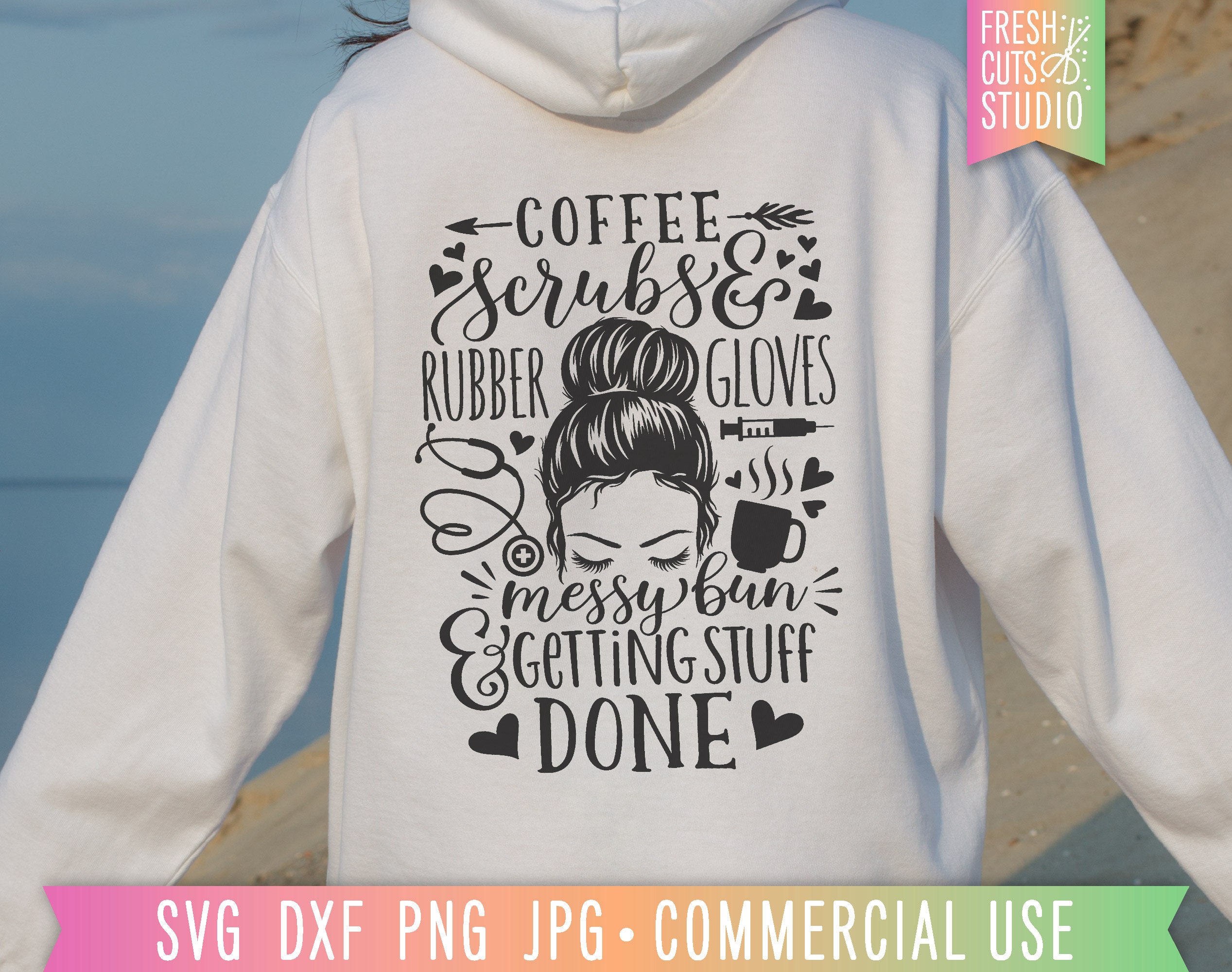 Nurse SVG Bundle, Floral Nurse Cut Files for Cricut, Nurse PNG, Nurse ...