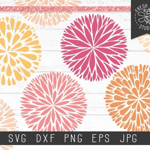 Dahlia Flower Svg Cut File Instant Download, Dahlia Flower Svg, Floral ...