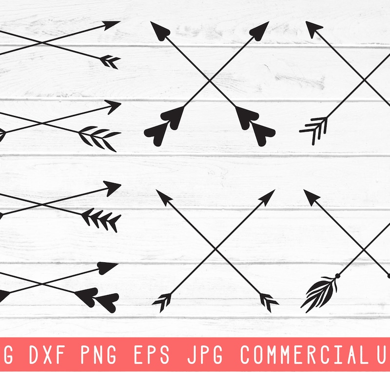 Cross Arrow Svg - Etsy