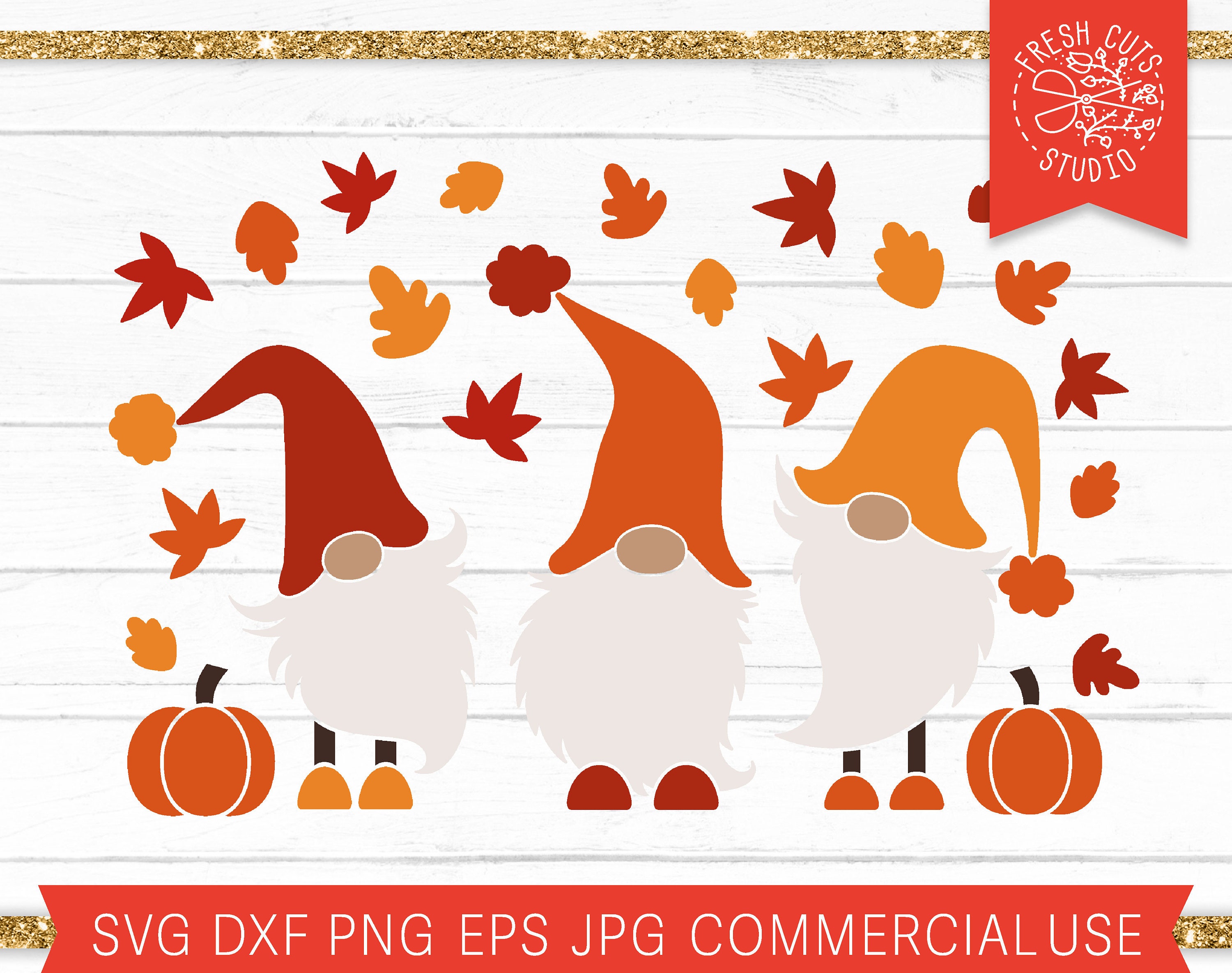 Autumn Gnomes SVG Fall Gnome Cut File for Cricut Silhouette - Etsy