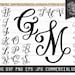 Fancy Letters SVG Cut Files for Cricut, Monogram Letters, Fancy ...