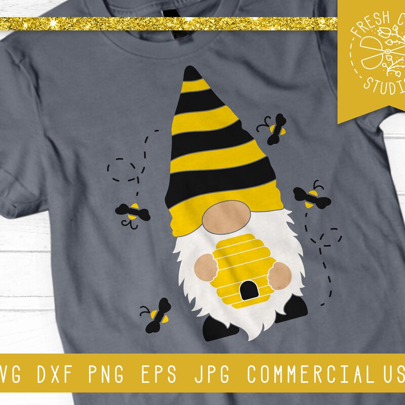 Gnome Bee Svg - Etsy
