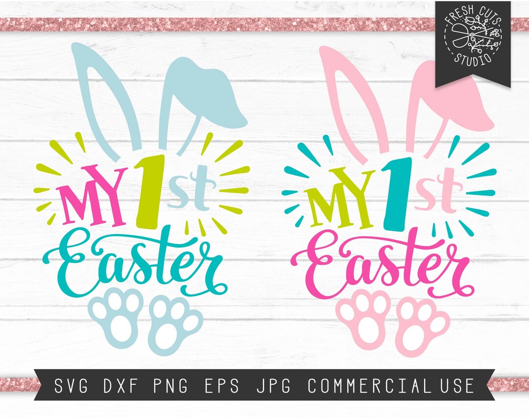 My First Easter SVG Cut File for Cricut, Silhouette, Instant Download ...