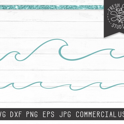 Wave SVG File Instant Download Wave Cut File for Cricut - Etsy