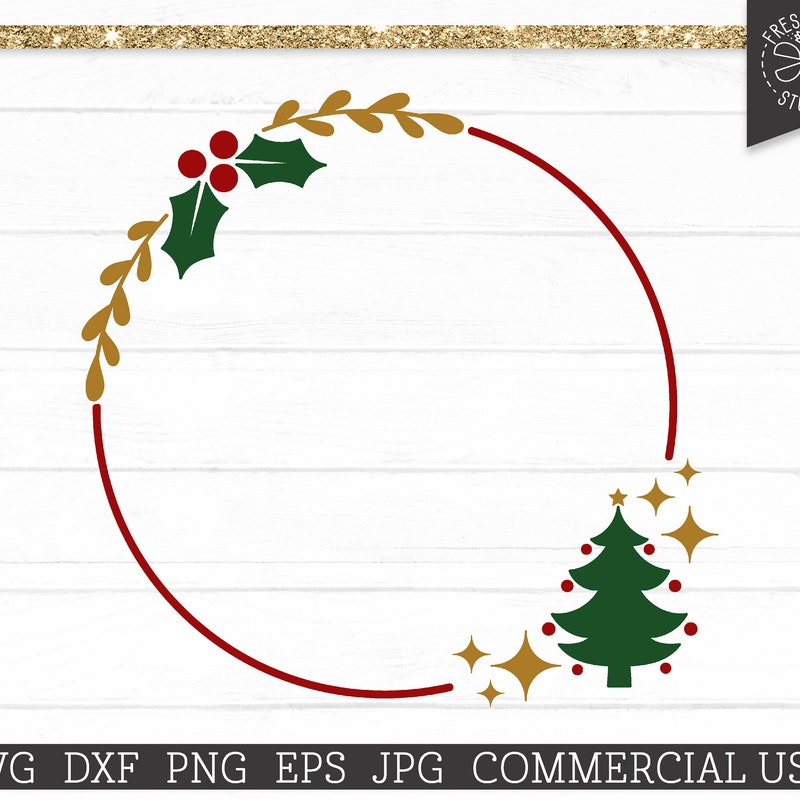 Christmas Frame Svg - Etsy