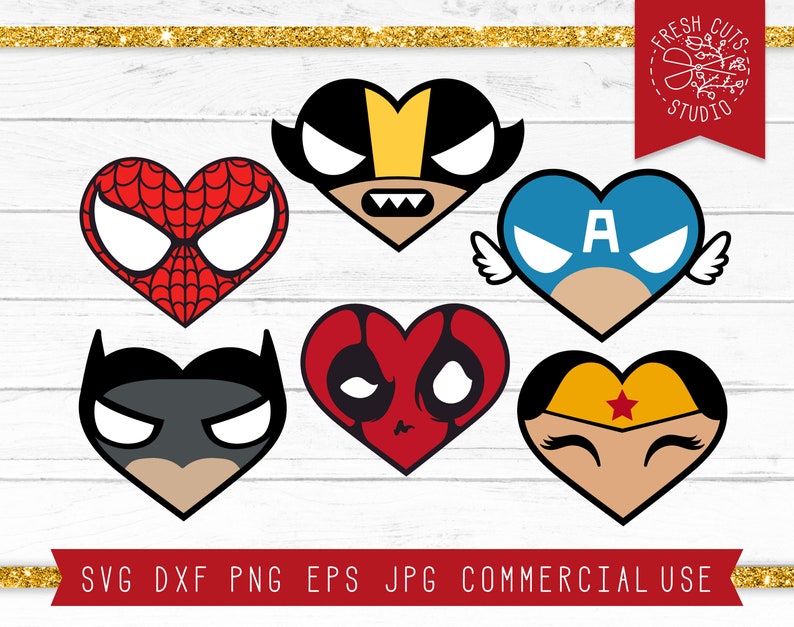 Valentine SVG Cut File, Superhero SVG, Superhero Valentine Svg for ...