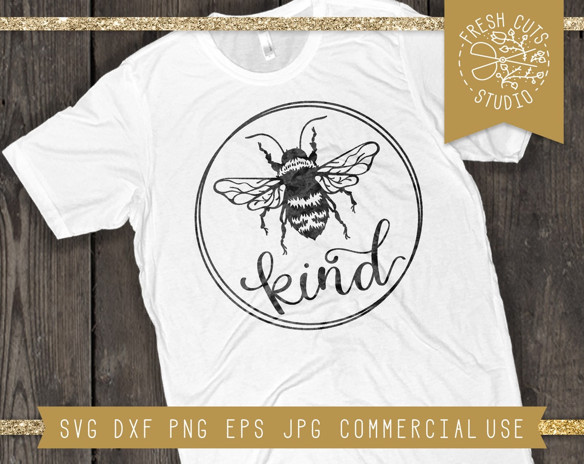 Bee Svg Cut File Bee Kind svg Save the Bees Svg Floral Bee | Etsy