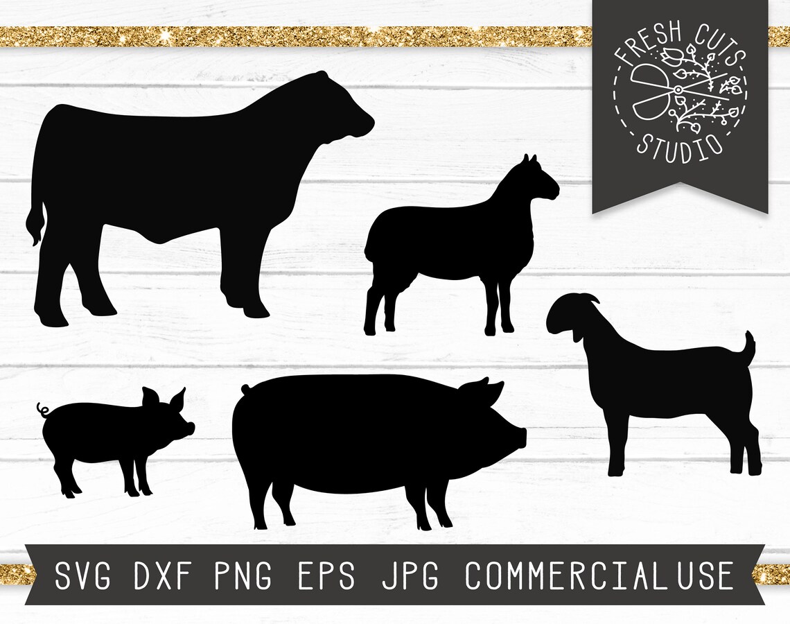 Animaux de ferme SVG, Montre Vache SVG, Moutons svg, Farm Svg Cut Files ...