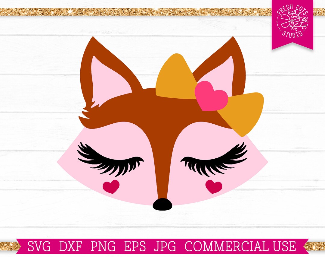 Fox SVG Cut File for Cricut and Silhouette, Fox Sublimation Png File ...