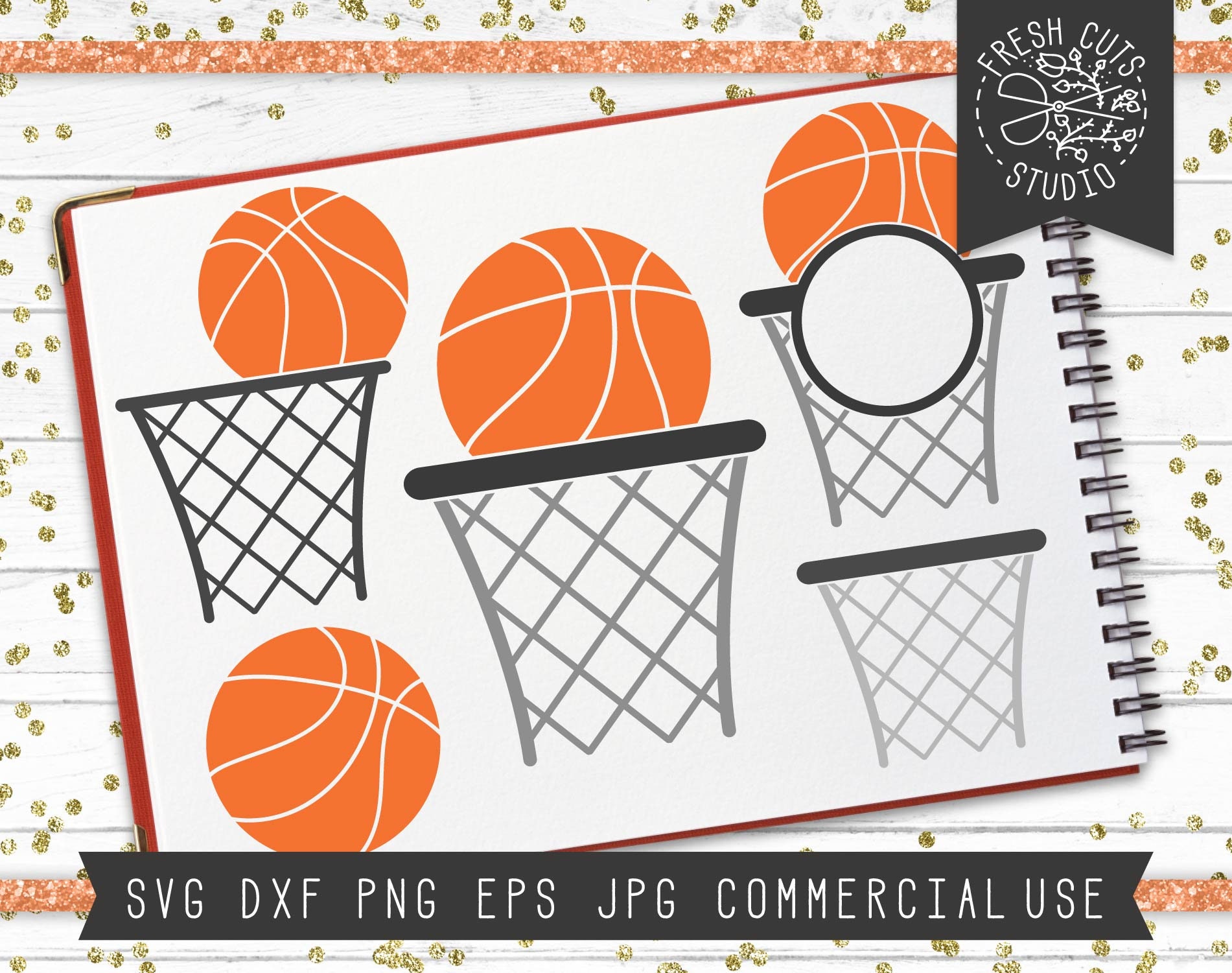 Basketball SVG Bundle Basketball Cut File Basketball Net | Etsy