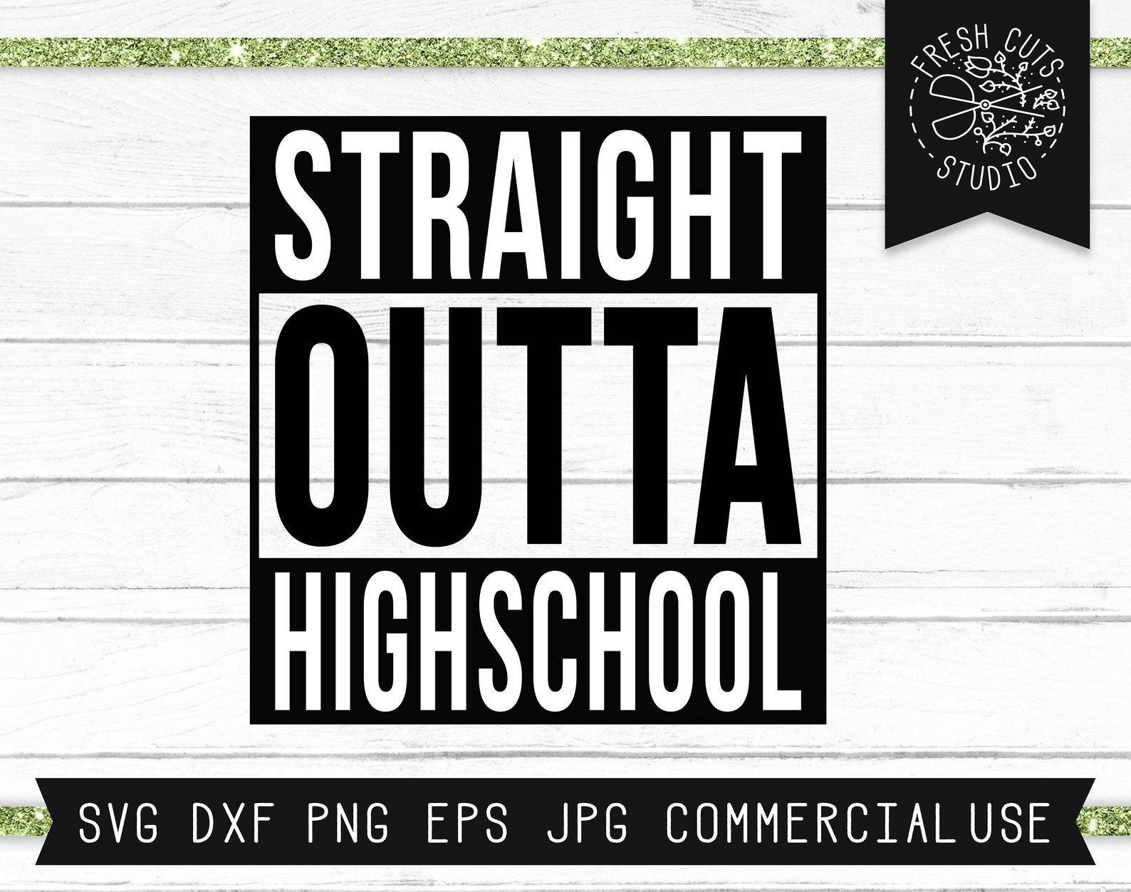 High School SVG Cut File High School Graduation Svg Straight | Etsy