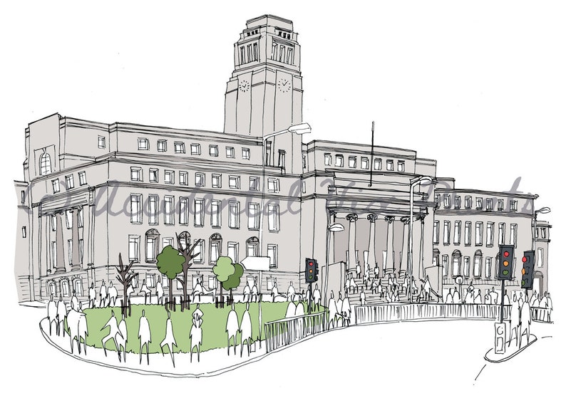 Leeds University Parkinson Building Digital 10x12" Print, Graduation ...