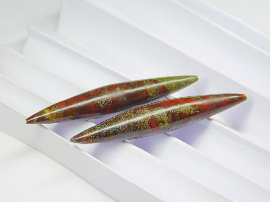 Dragon Blood Jasper Stone Pincher Horseshoe Pencil Septum Tapers Gauges ...