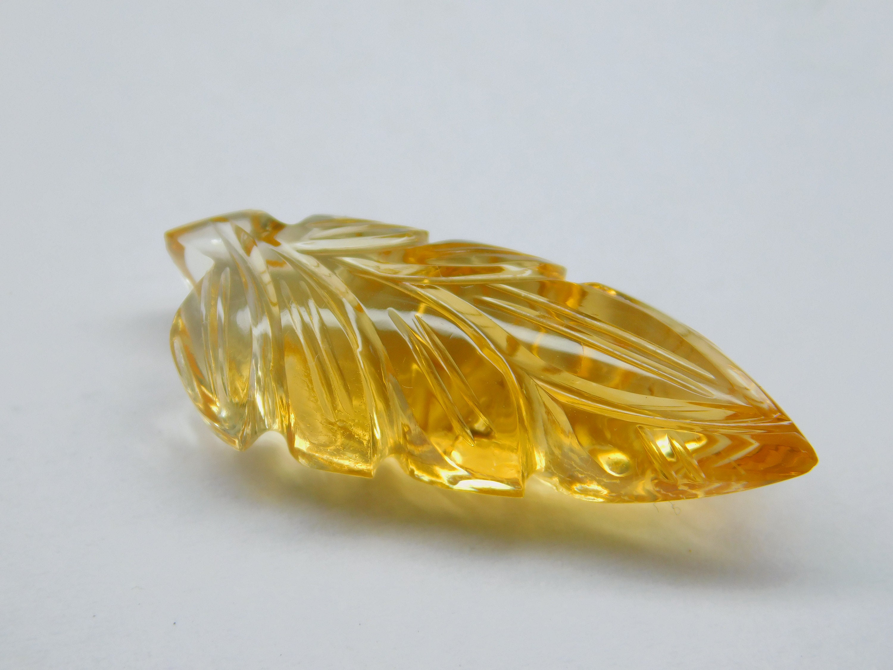 Citrine Carving AAAA Quality Citrine StoneDesigner Flower | Etsy