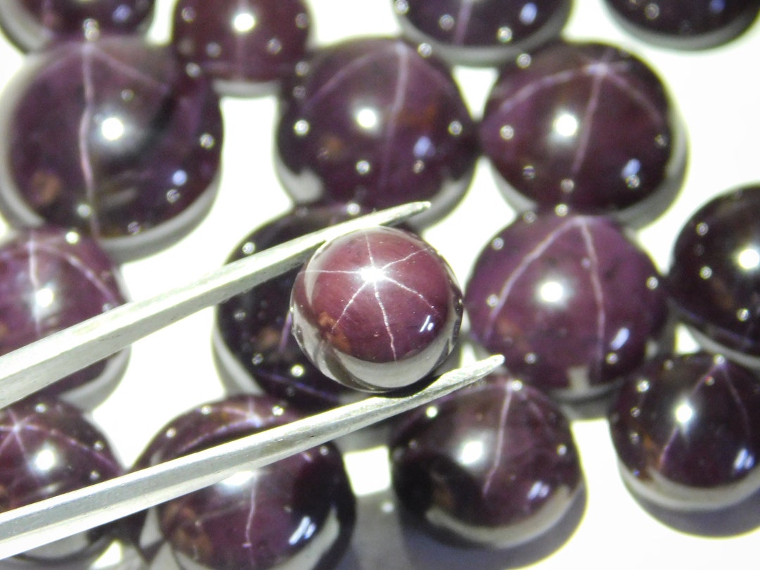 Beautiful Garnet Star,garnet Star Loose Gemstone Cabochon,natural ...