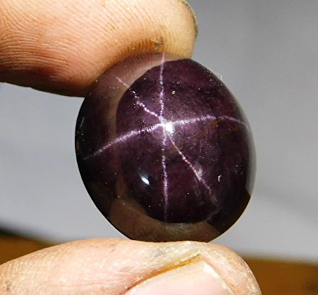 6 Line Garnet Star Cabochan Garnet Star 103.00 Crt Big Size Oval Loose Gemstone Cabochon Natural ...