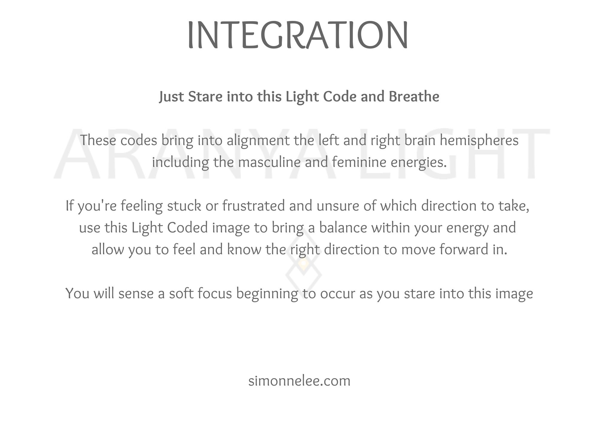 INTEGRATION - Sacred Geometry, Light Language Codes, Focus, Clarity ...