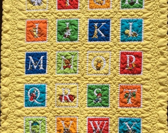 Abc quilt | Etsy